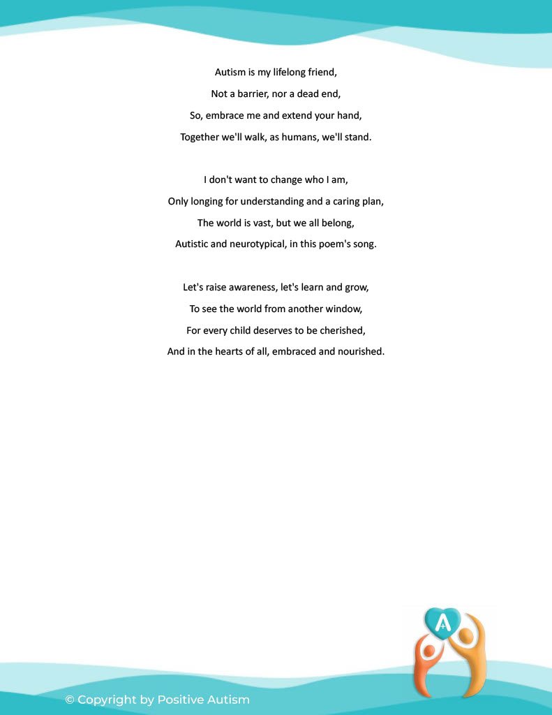 Accept me the way I am (Autism poem) - Positive Autism