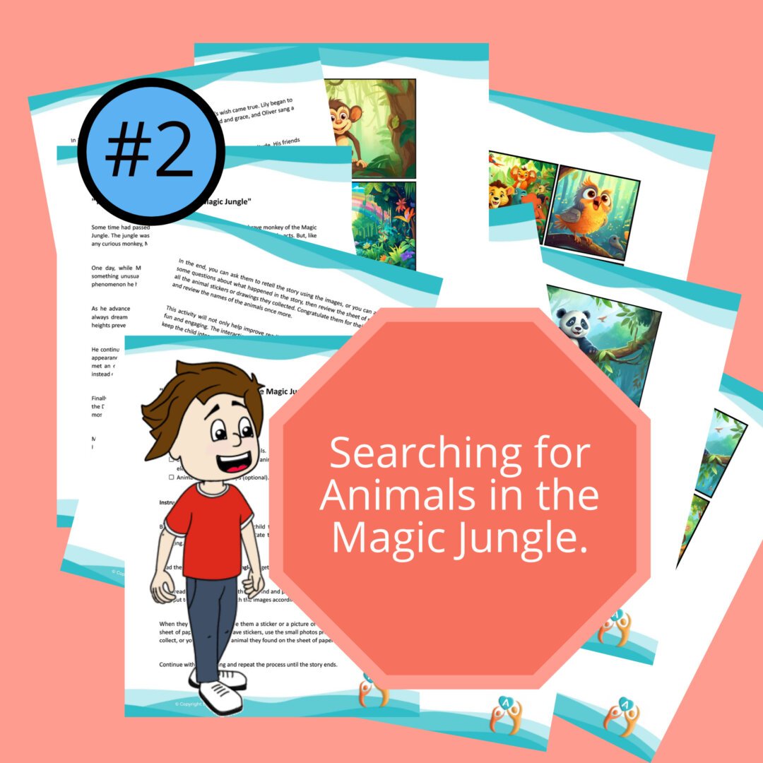 Searching for Animals in the Magic Jungle. "Second part"(Reading ...