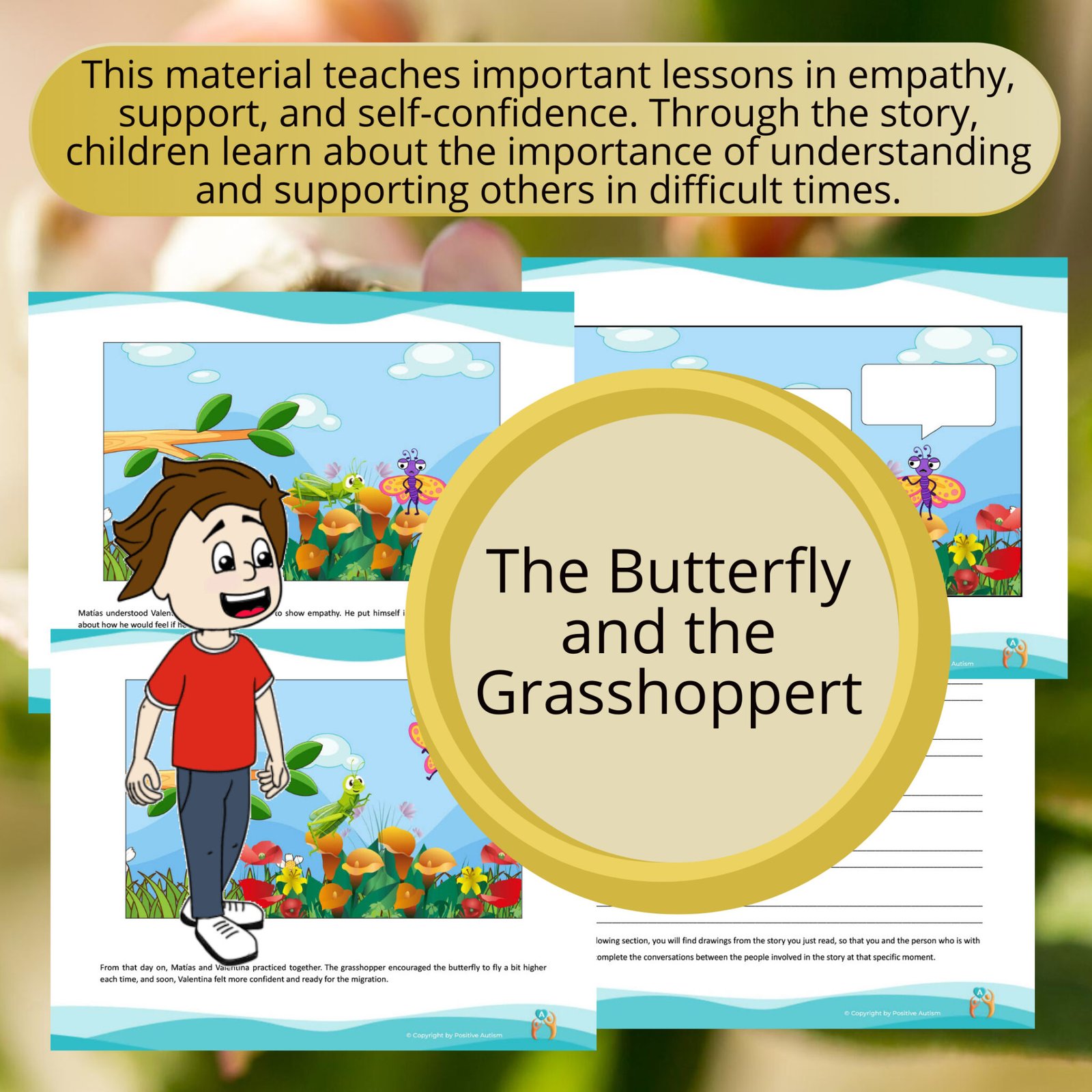 The Butterfly and the Grasshopper. (Activity To Practice Reading ...