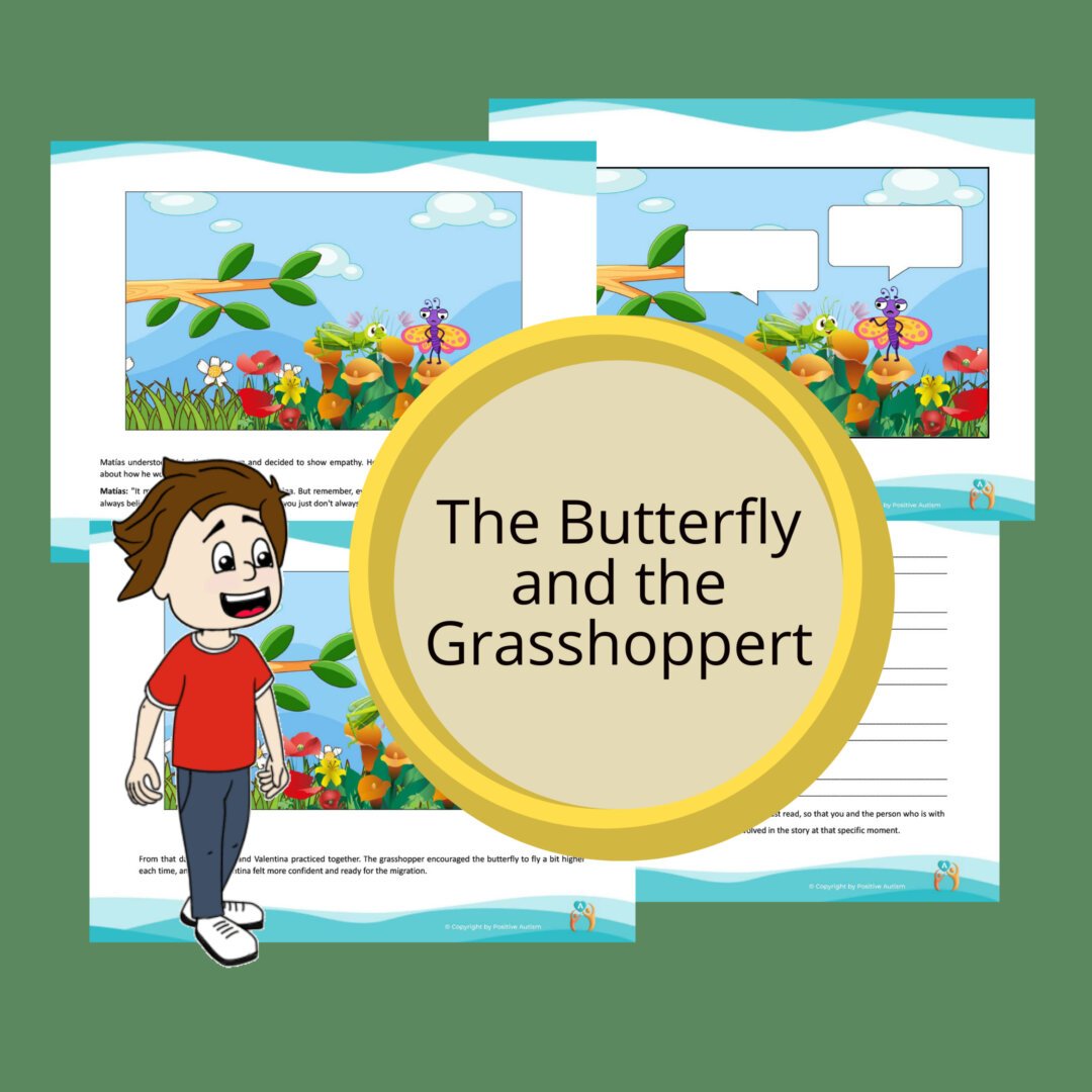 The Butterfly and the Grasshopper. (Activity To Practice Reading ...