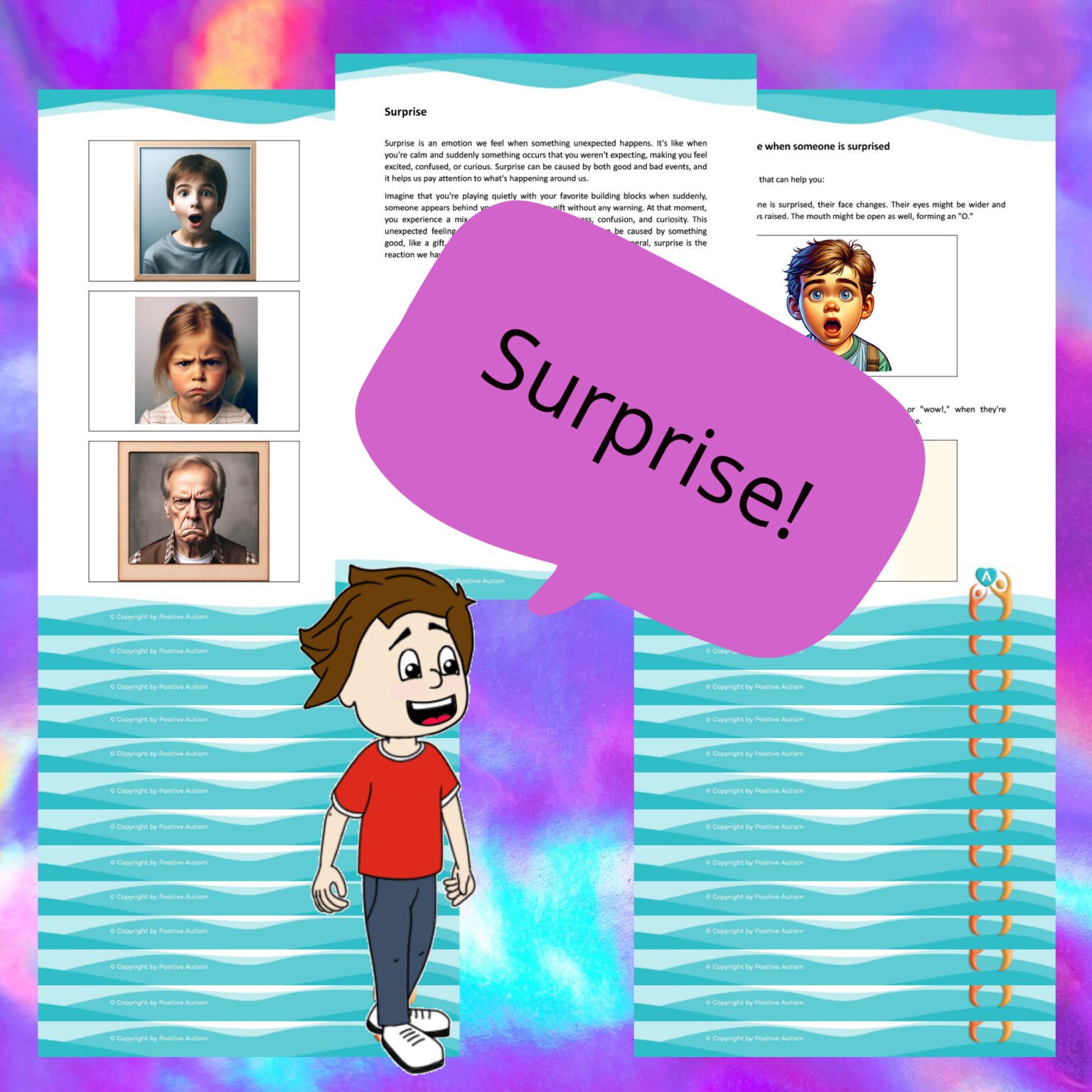 Surprise. (Activity Worksheets For Teaching Social And Emotional Skills ...