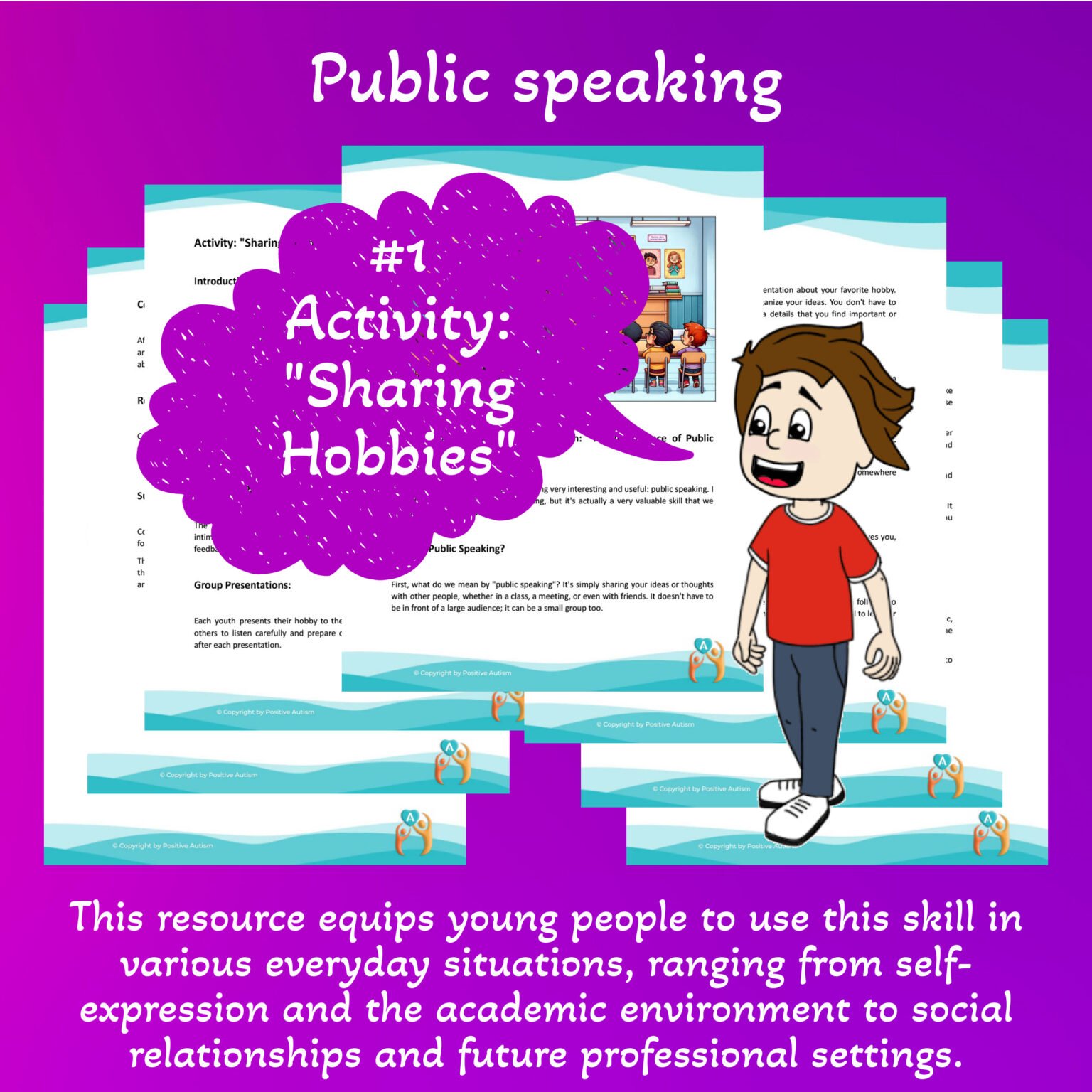 Activity: “Sharing Hobbies”. (Activity to teach autistic young people ...