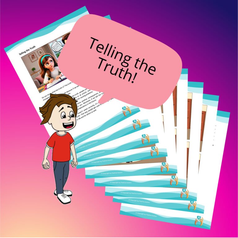 Telling the Truth. (Worksheets to teach children help seeking and ...